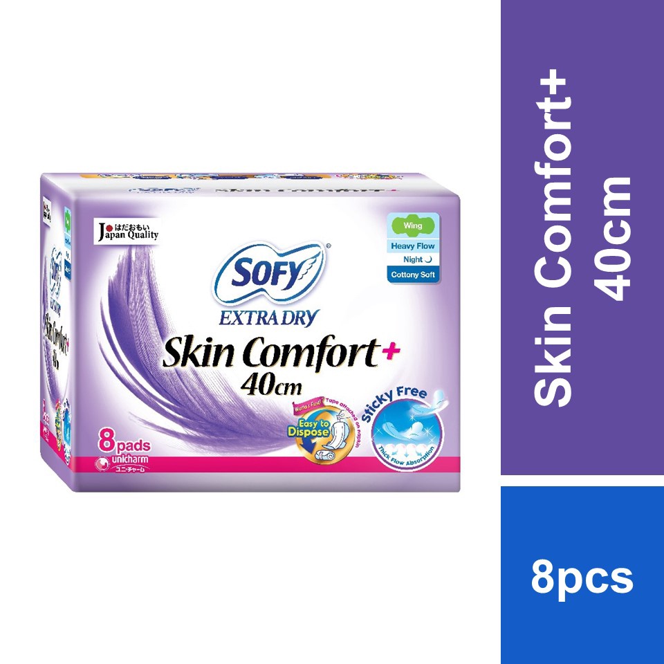 baju perempuan SOFY Extra Dry Night Slim Wing 40cm 8pcs | Shopee Malaysia