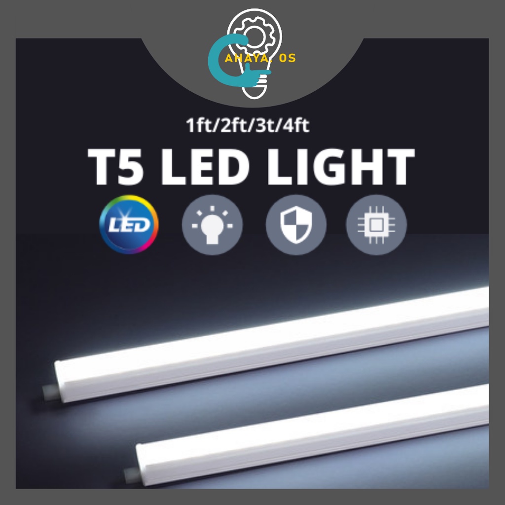 LED T5 High Grade Tube Light Drop Curve Light Ceiling Light Lampu Plaster Siling Mentol T5 ...