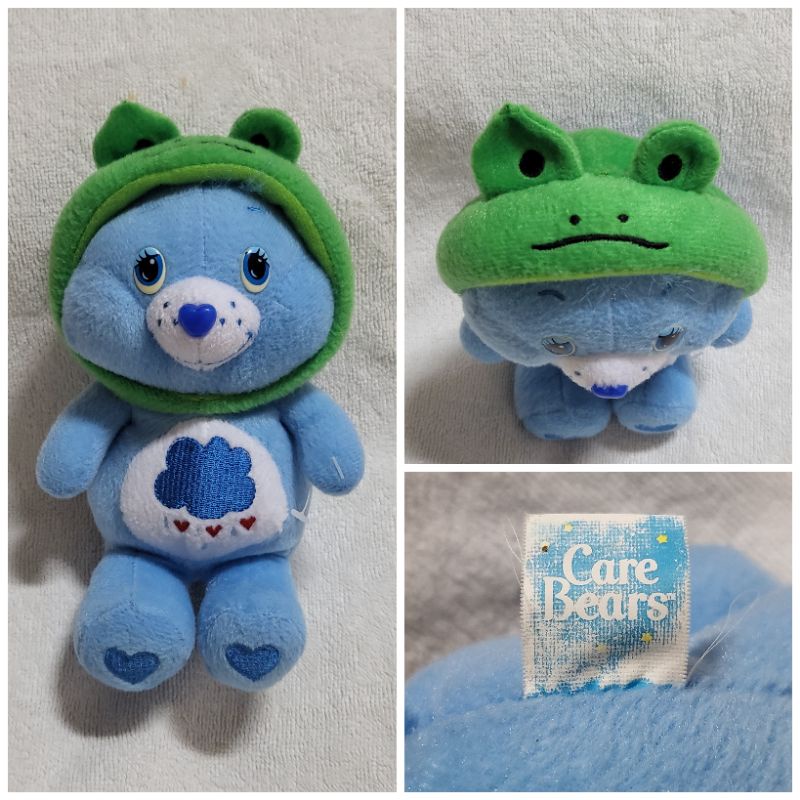 Authentic Care Bears Grumpy Bear in Frog Hoodie Plush Soft Toy | Shopee ...