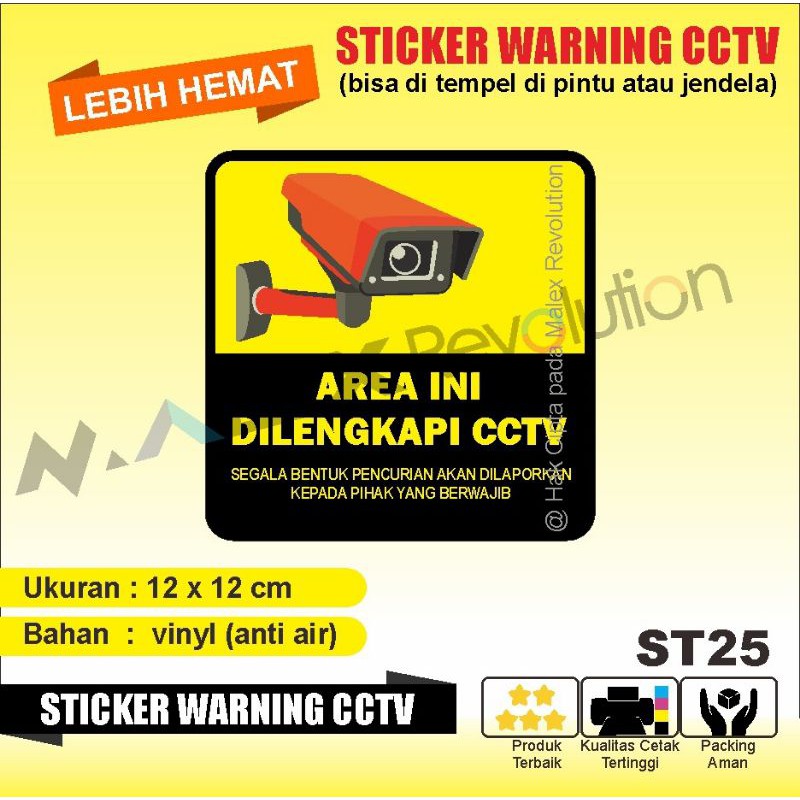 Cctv WARNING STICKER | Shopee Malaysia