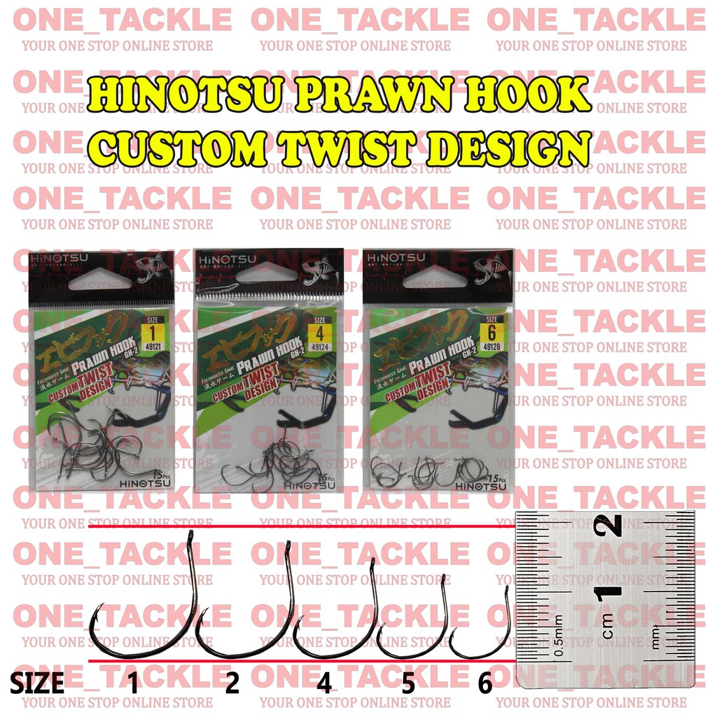 Prawn Hook Custom Twist Design/Mata kail | Shopee Malaysia
