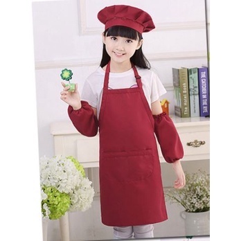 🔥[𝐑𝐄𝐀𝐃𝐘 𝐒𝐓𝐎𝐂𝐊]🔥Multi-function 𝐖𝐚𝐬𝐡𝐚𝐛𝐥𝐞 Kids Plain Apron Baking Painting ...