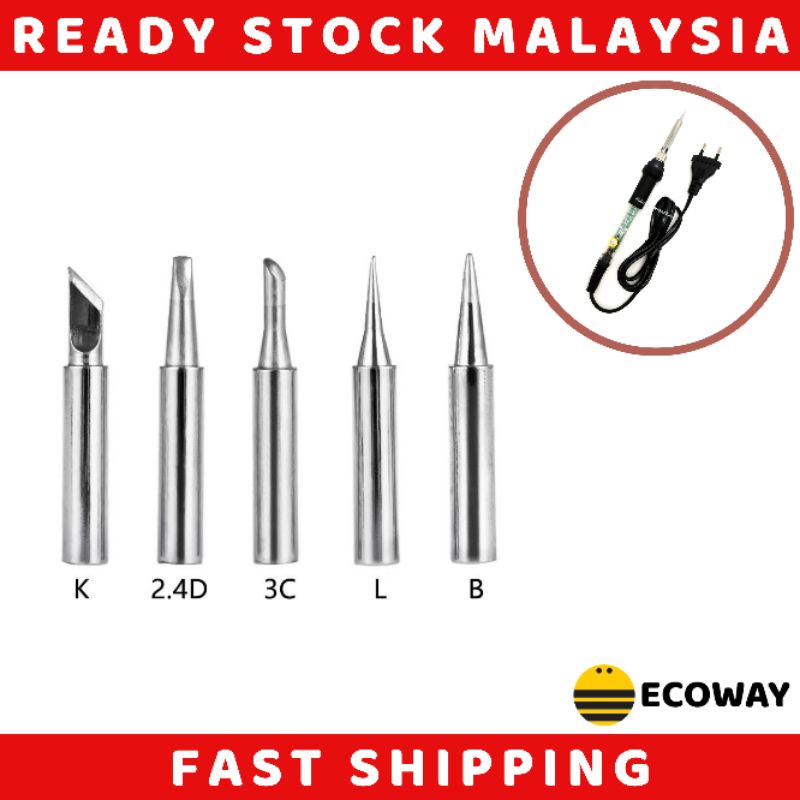 5pcs Soldering Iron Tip Solder Iron Head Tips | Shopee Malaysia