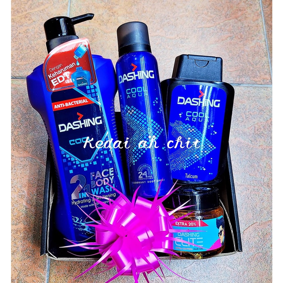 DASHING Perfume Gift Set - We Wrapped For U + Ribbon Given | Shopee ...