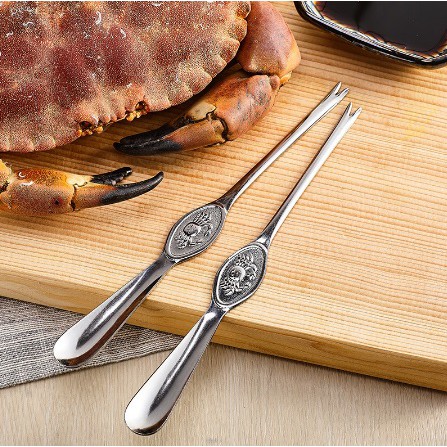 (2pcs/set) Stainless Steel Crab Fork Eating Tool multi-function crab ...