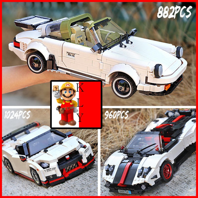 Mould King 13103`13104`13105 TECHNIC Series(Classic 911 Sport Car / GTR ...