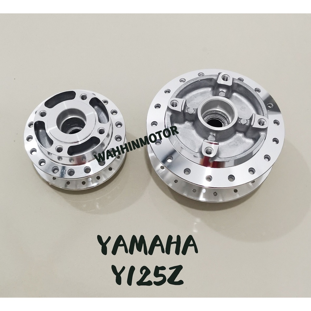 YAMAHA Y125 Y125Z LC135 5S FRONT BACK DIAMOND POLISH CHROME HUB GANTANG ...