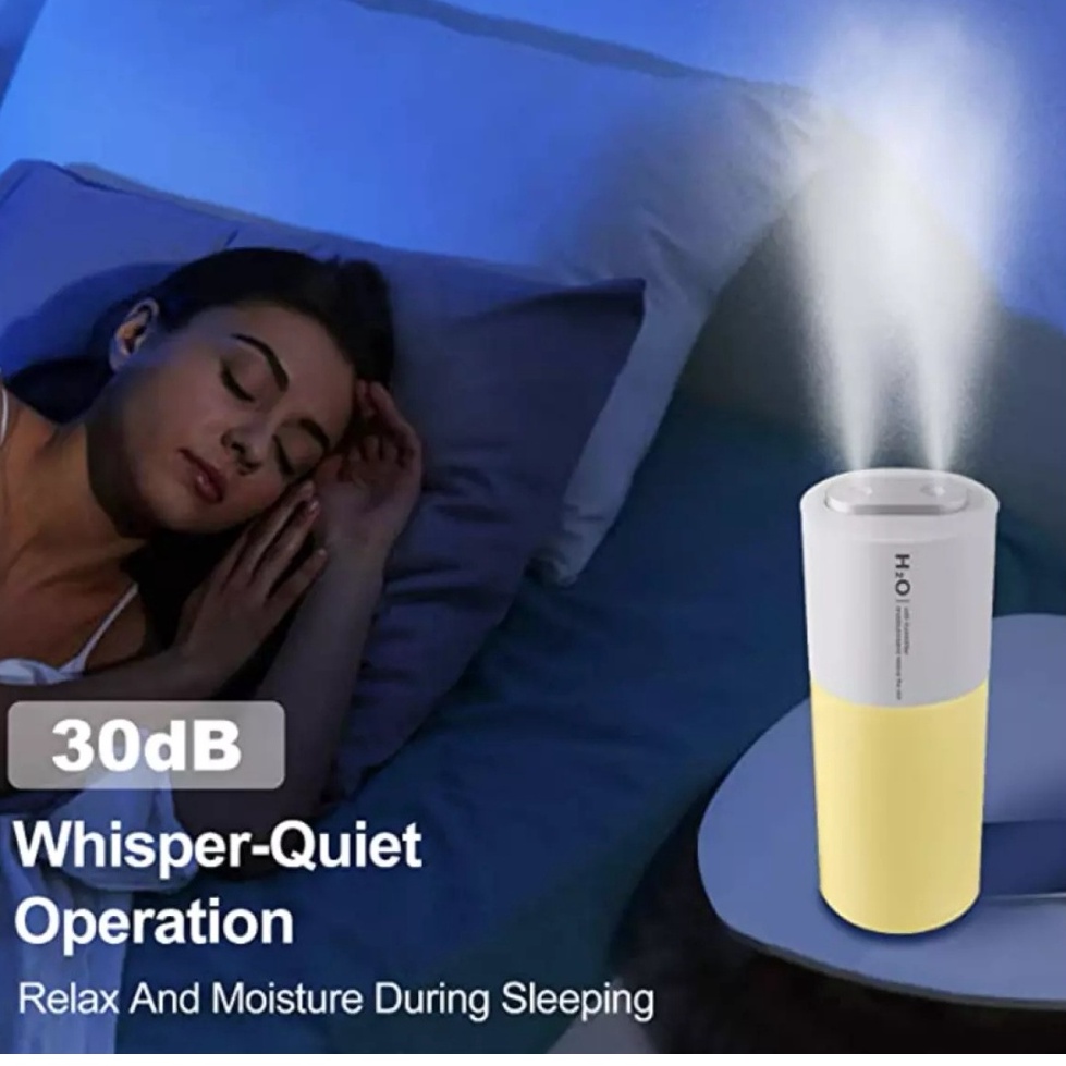 (M'sia ship out)400ML Rechargeable Dual Nozzle Air Humidifier Double ...