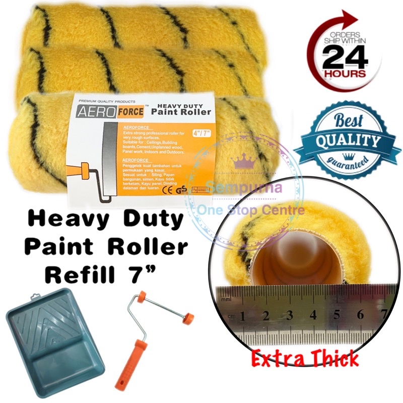 7” Heavy Duty Paint Roller Refill (AeroForce) | Shopee Malaysia