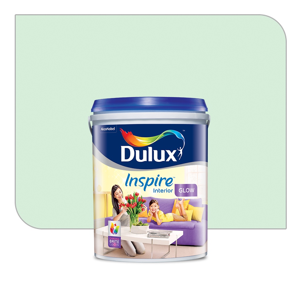Dulux Inspire Interior Glow Interior Wall Paint - Pastel Green Colours ...
