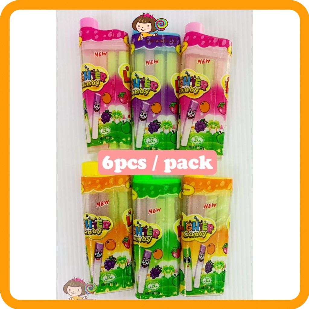 [ 6pcs ] Lighter Candy Alibaba Fruit Flavour 打火机糖果 | Shopee Malaysia