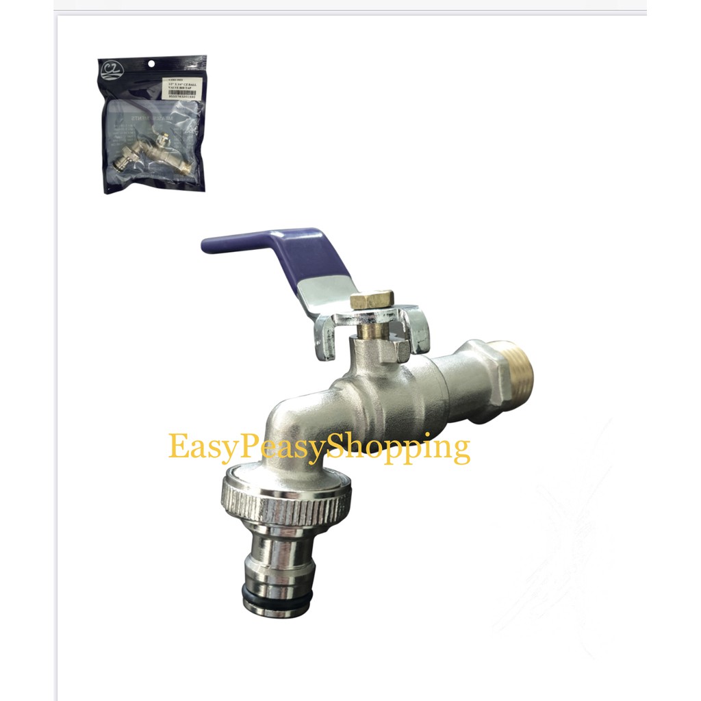 Ball Valve Bib Tap Washing Machine(100% BRASS)/Kepala Paip Washing ...
