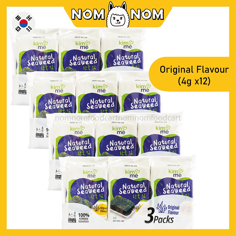 [Bundle] Korea Kim Me Roasted Seaweed Bundle 4gx12 Original/Chili/BBQ/Combo | Shopee Malaysia