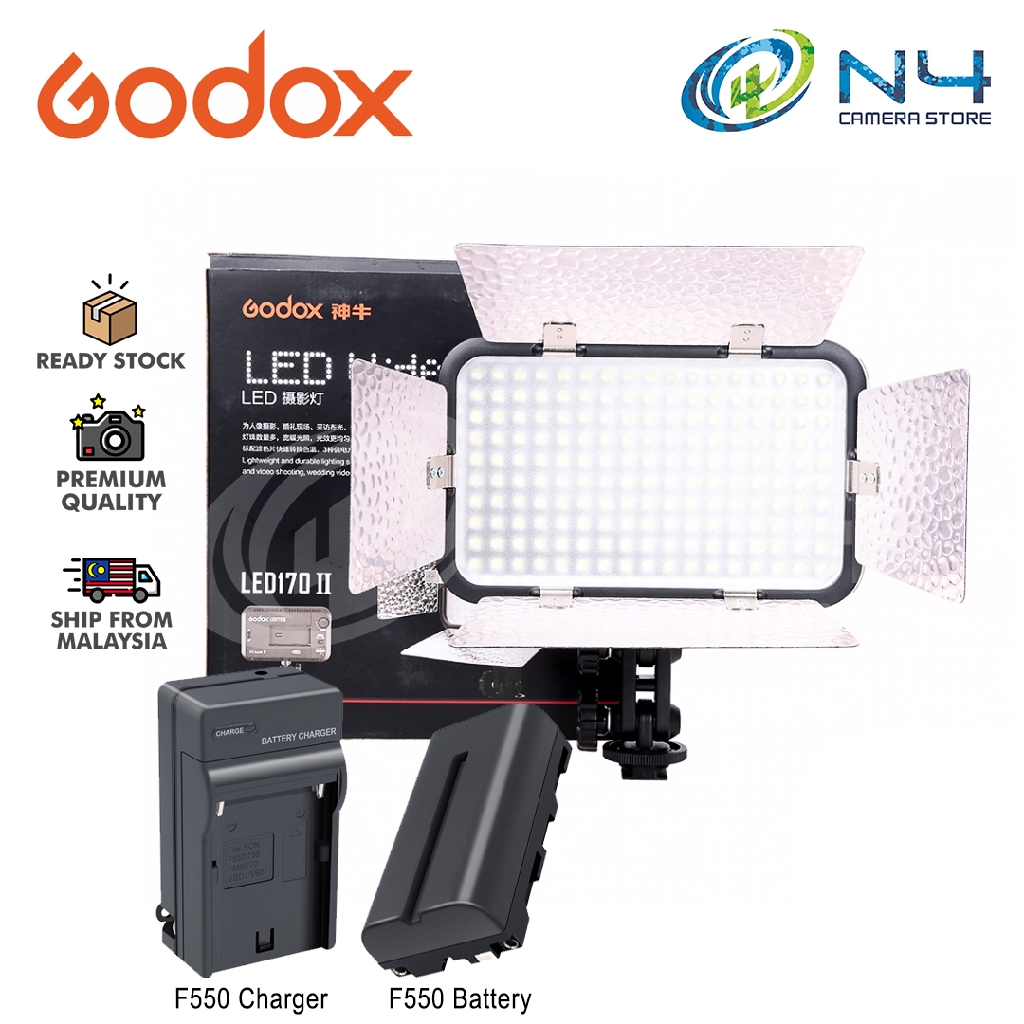 Godox LED170II LED Video Light 170 LED Lights Lamp Photographic ...