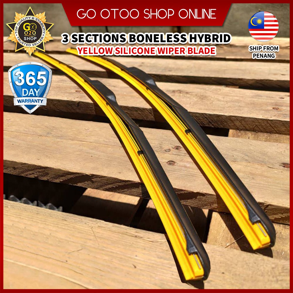 Mugen Yellow Silicone Car Wiper Windshield For Perdua Proton Toyota ...