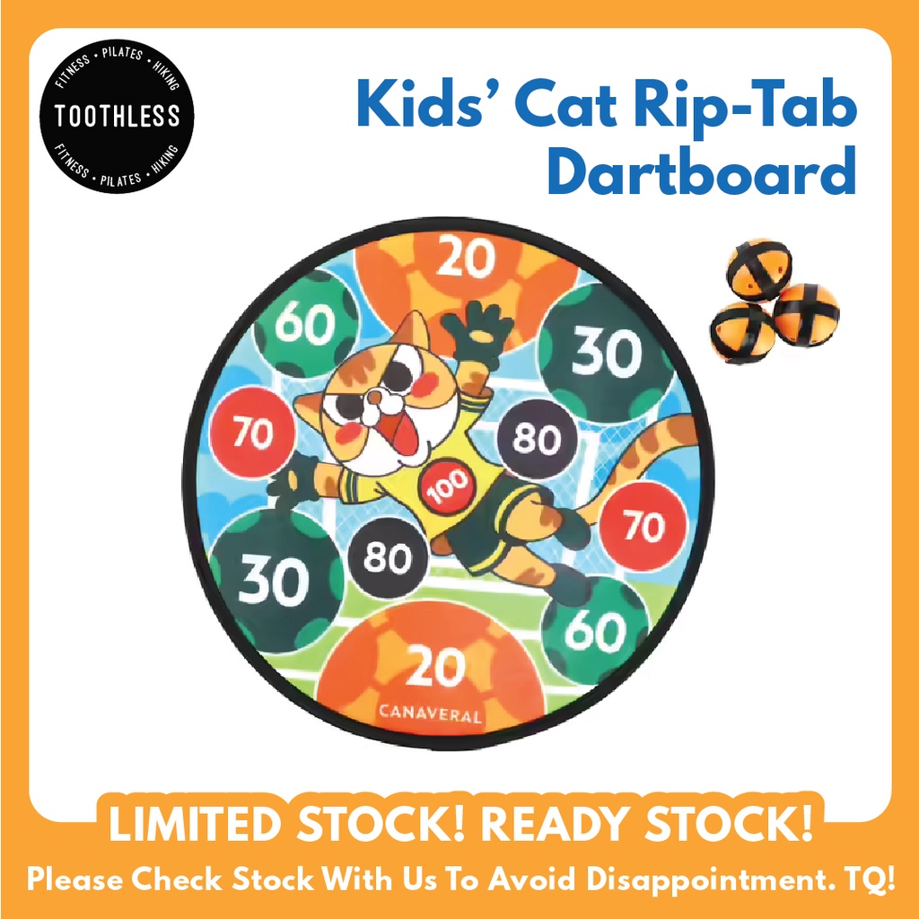 🔺READY STOCK🔺 Cat Rip-Tab Dartboard / Kid Dartboard / Children Rip-Tab ...