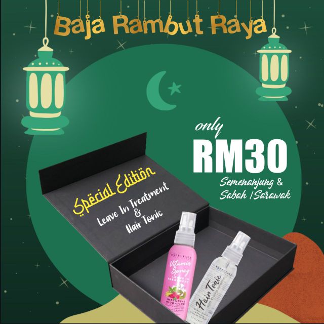 🎉PROMOSI RAYA PKP🎉LEAVE IN TREATMENT + HAIR TONIC BSPECIAL | Shopee ...