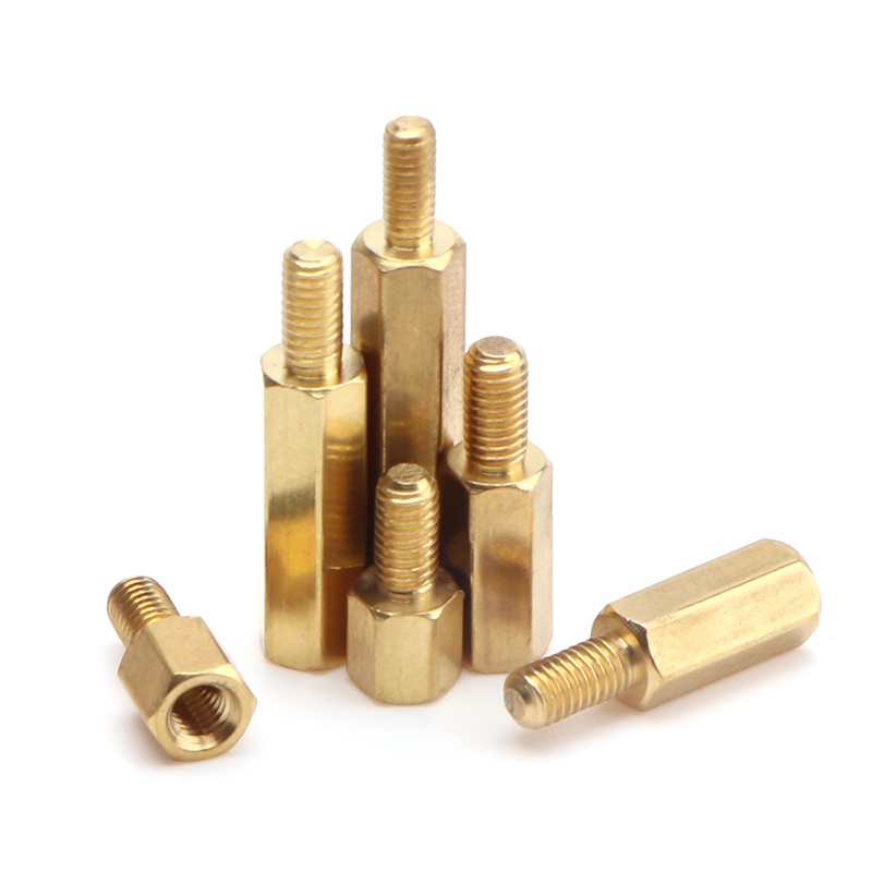 20pcs M2 M2.5 M3 M4 Male to Female Brass Spacer Hexagon PCB Standoffs ...
