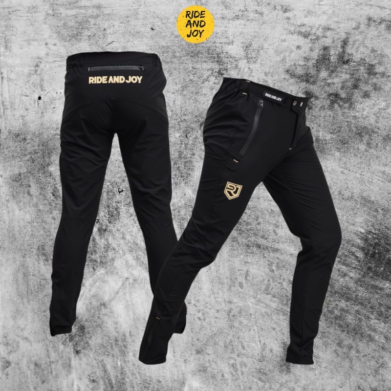 RIDEANDJOY Long Cycling Pants Mountain Longpants Mtb Enduro free sticer ...