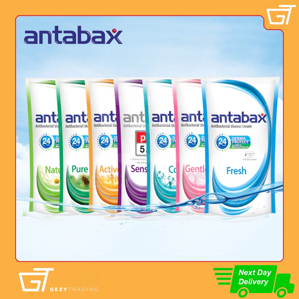 Antabax Antibacterial Shower Cream Body Wash Gel refill pack 550ml ...