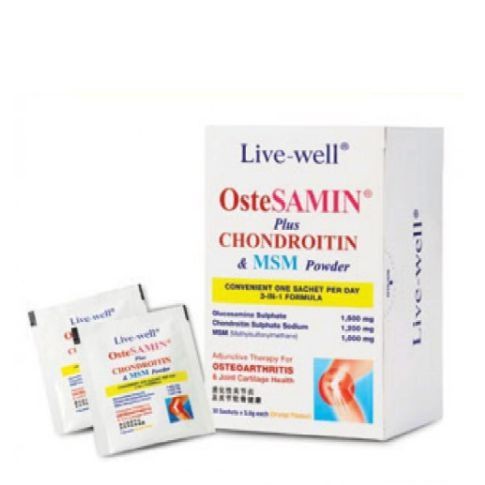 Live-well Ostesamin Plus Chondroitin & MSM Powder (30's 2x30's ...