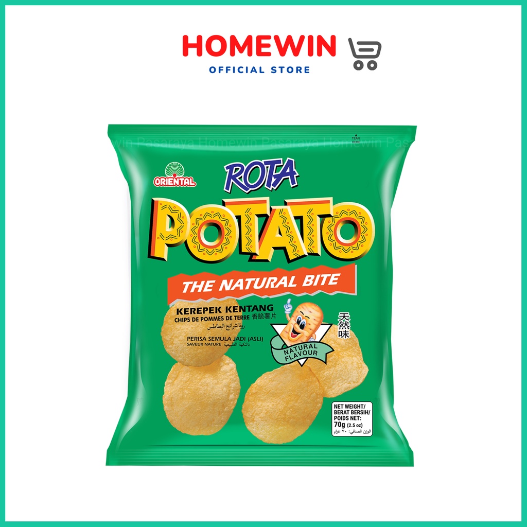 Oriental Rota Potato Crisps Natural Flavour (70g) | Shopee Malaysia