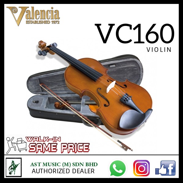 Valencia V-160 Violin Full size 4/4 (V160 / V 160) | Shopee Malaysia