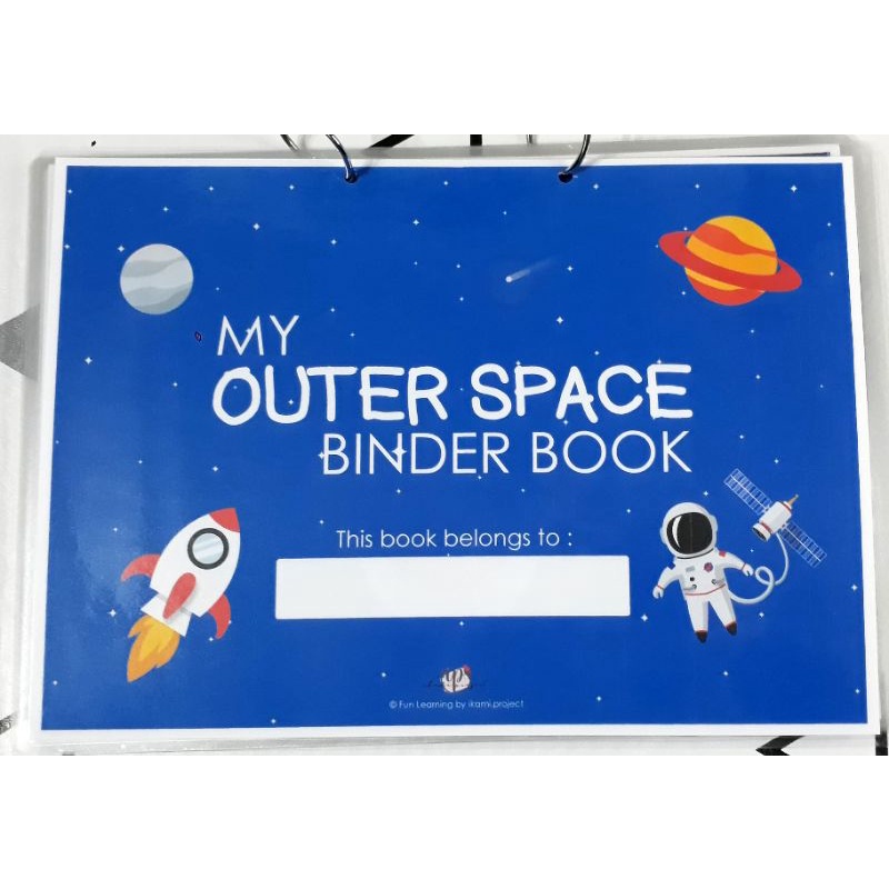 OUTER SPACE binder book, busy book, quiet book, early learning book ...