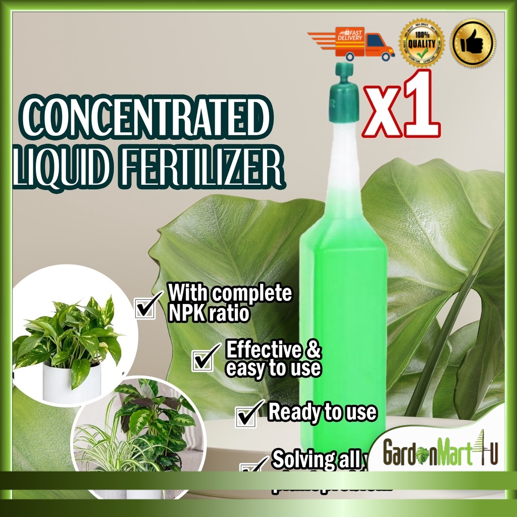 GM4U 38ML Concentrated Liquid Fertilizer For Plants NPK 1:2:1 Nutrition Solution Hydroponic Baja ...