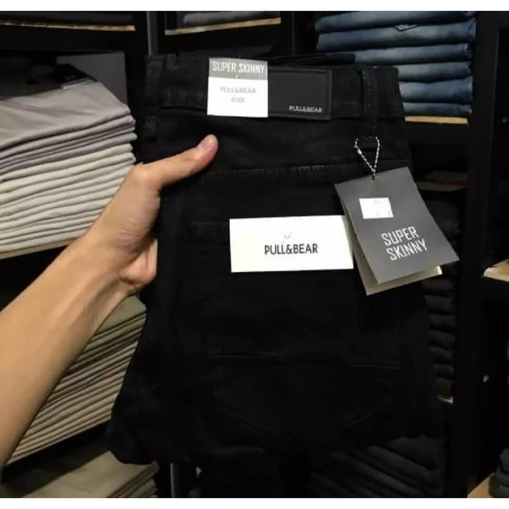 Men's jeans pull & bear skinny Long meria | Shopee Malaysia