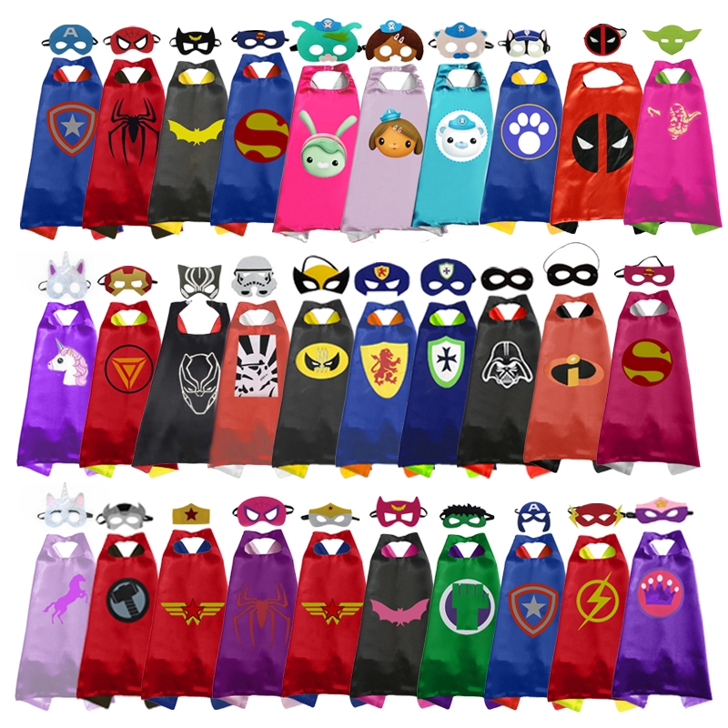 Christmas Halloween Superhero Cartoon Costume Hero Game Costumes Cape ...
