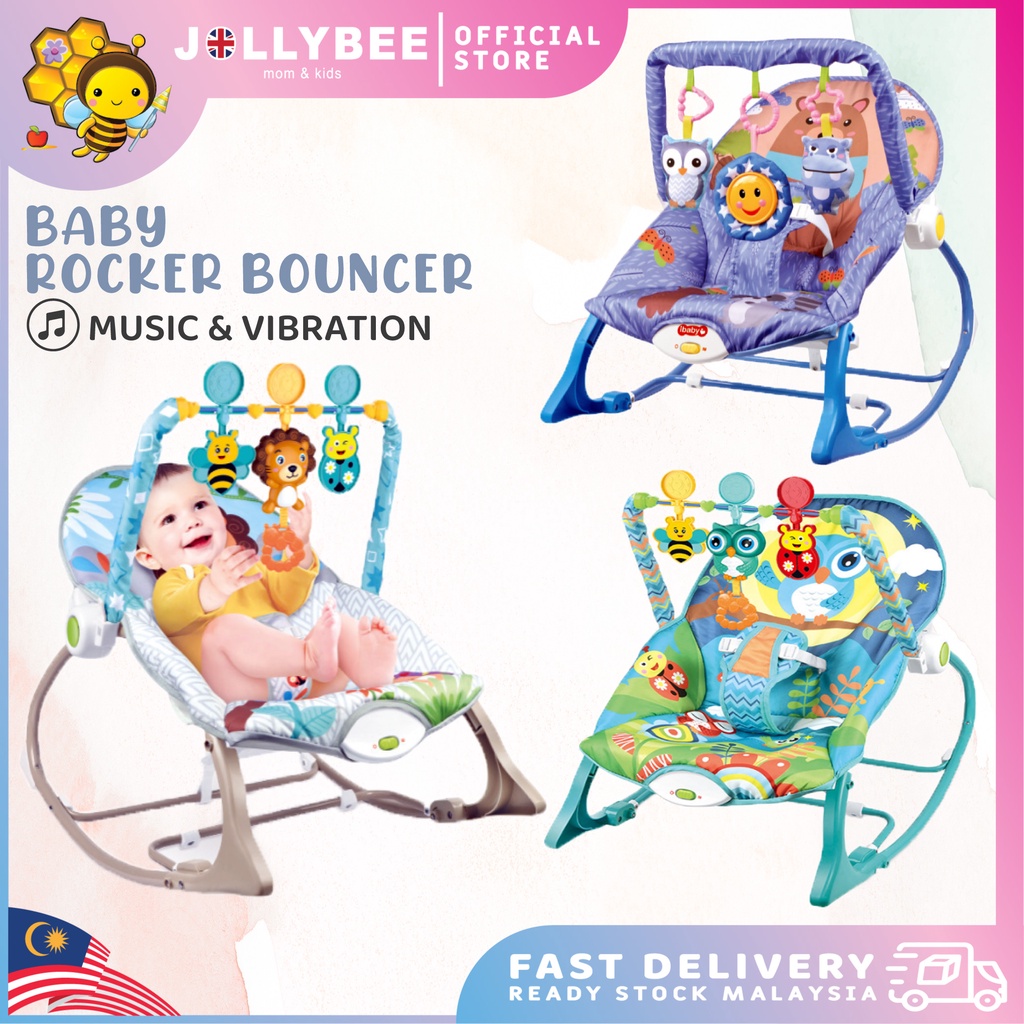 (NEW ADDITION) Jollybee iBaby Rocker Bouncer Newborn Toddler Music ...
