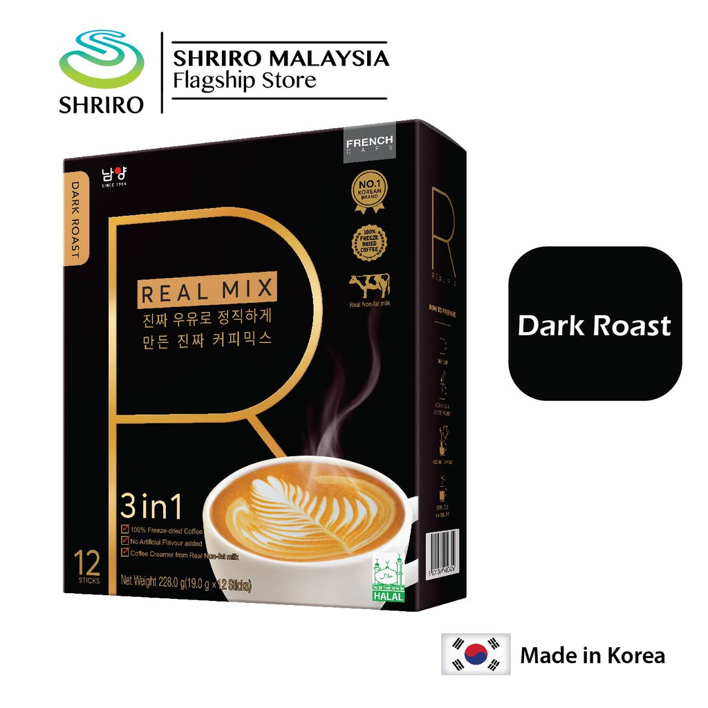 FRENCH CAFE REAL MIX DARK ROAST 3 IN 1 BOX | Shopee Malaysia