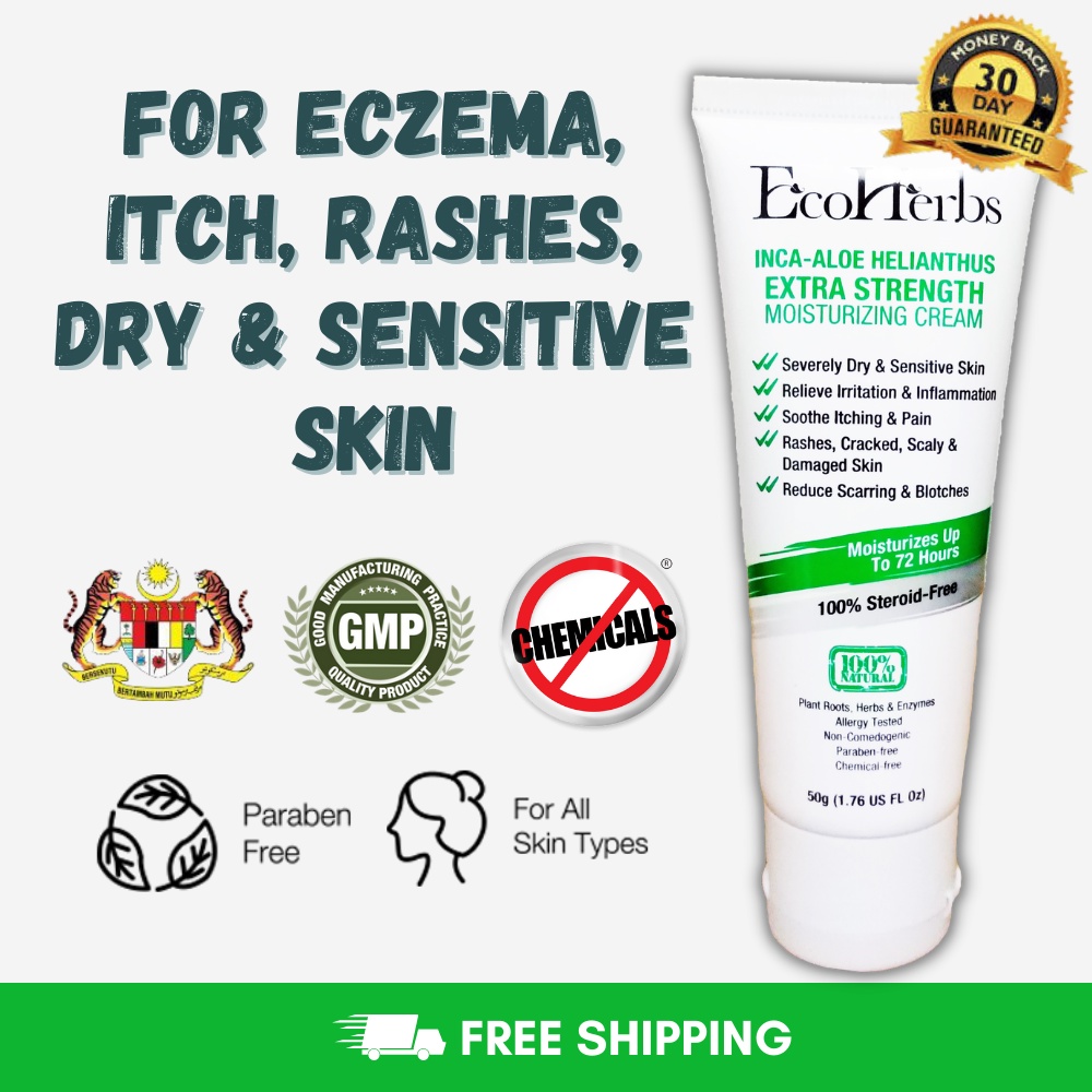 EcoHerbs Inca-Aloe Herbal Cream: Solve Itchy, Dry & Sensitive Skin ...