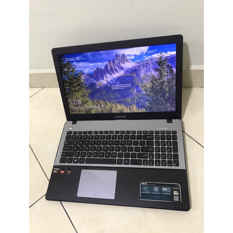 Asus Gaming laptop A10 7th gen Quad core R6 With ssd HD Big Screen dvd ...