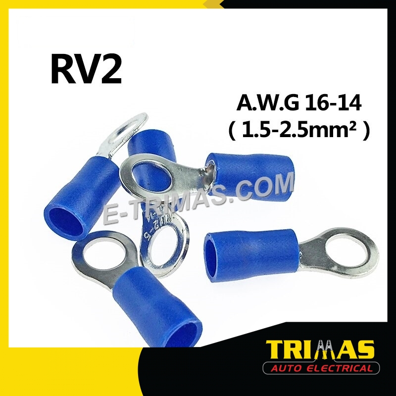 Insulated Ring Terminal Lug Wire Connection Clip Blue (10PCS) | Shopee ...