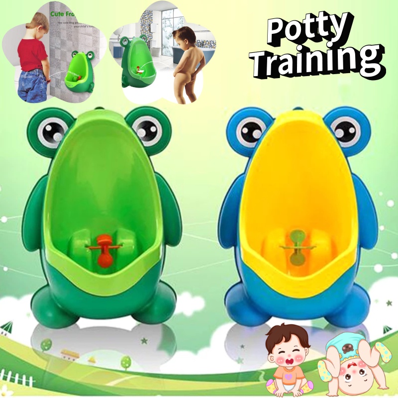 Baby Boy Standing Potty Standing Hanging Training Potty Frog Shape Wall ...