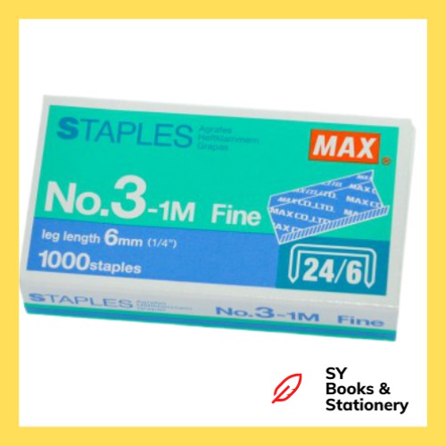 *Original* MAX No.3-1m (24/6) Staples [READY STOCK] | Shopee Malaysia