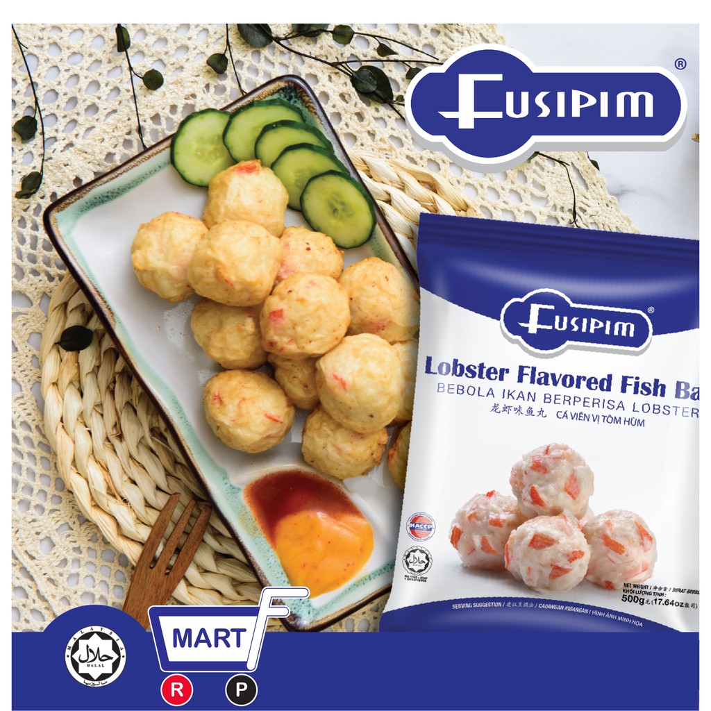 FUSIPIM Lobster Flavored Fish Ball 500g (Bebola Ikan Berperisa Lobster) [KL, Klang, Selangor ...