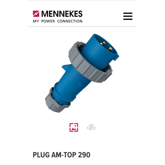 Mennekes PLUG AM-TOP 290, 32A3P ip67 6h | Shopee Malaysia