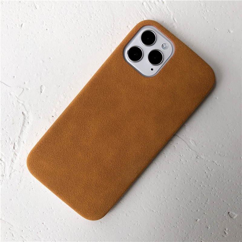 Ultra thin Suede Texture leather Phone Cases For iPhone 12 Mini 11 Pro ...