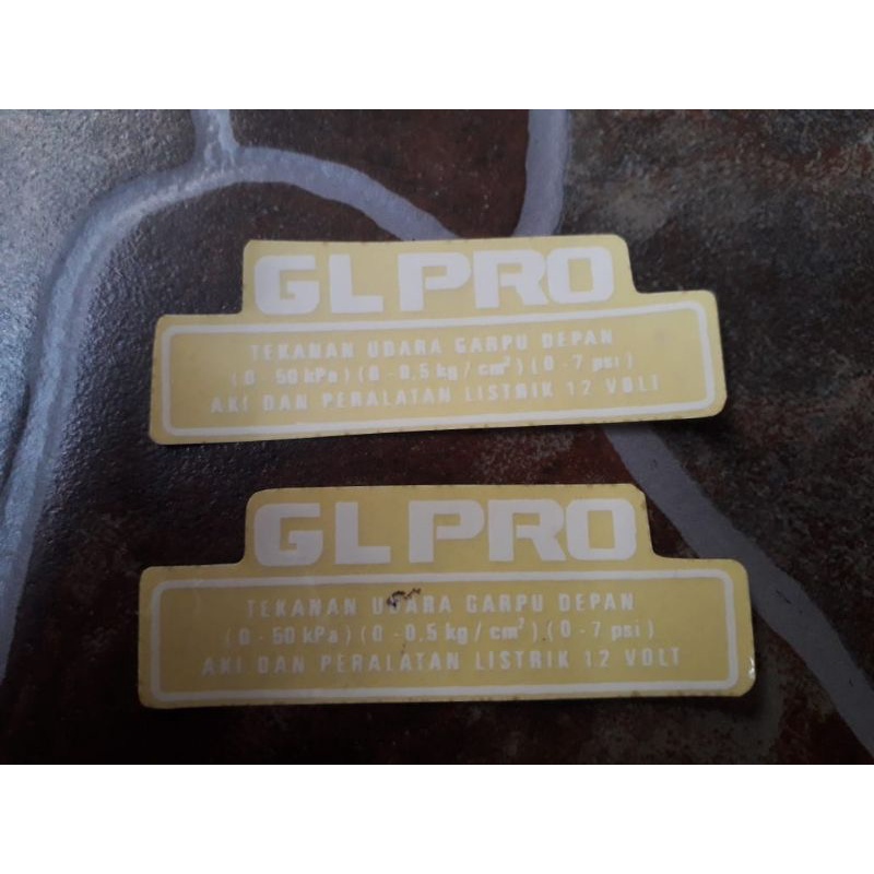 Honda GL PRO Tank Complementary STICKER | Shopee Malaysia
