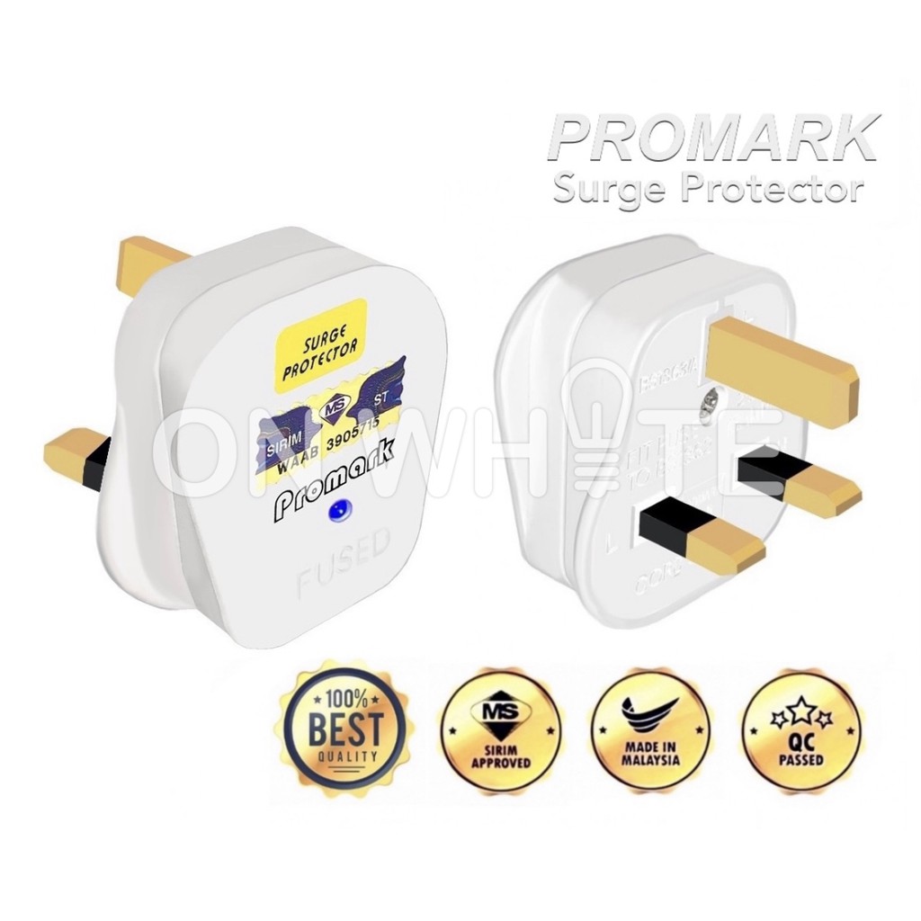 PROMARK🇲🇾 Plug Top 13A Neon With Protection / Surge Protecter /PSE ...