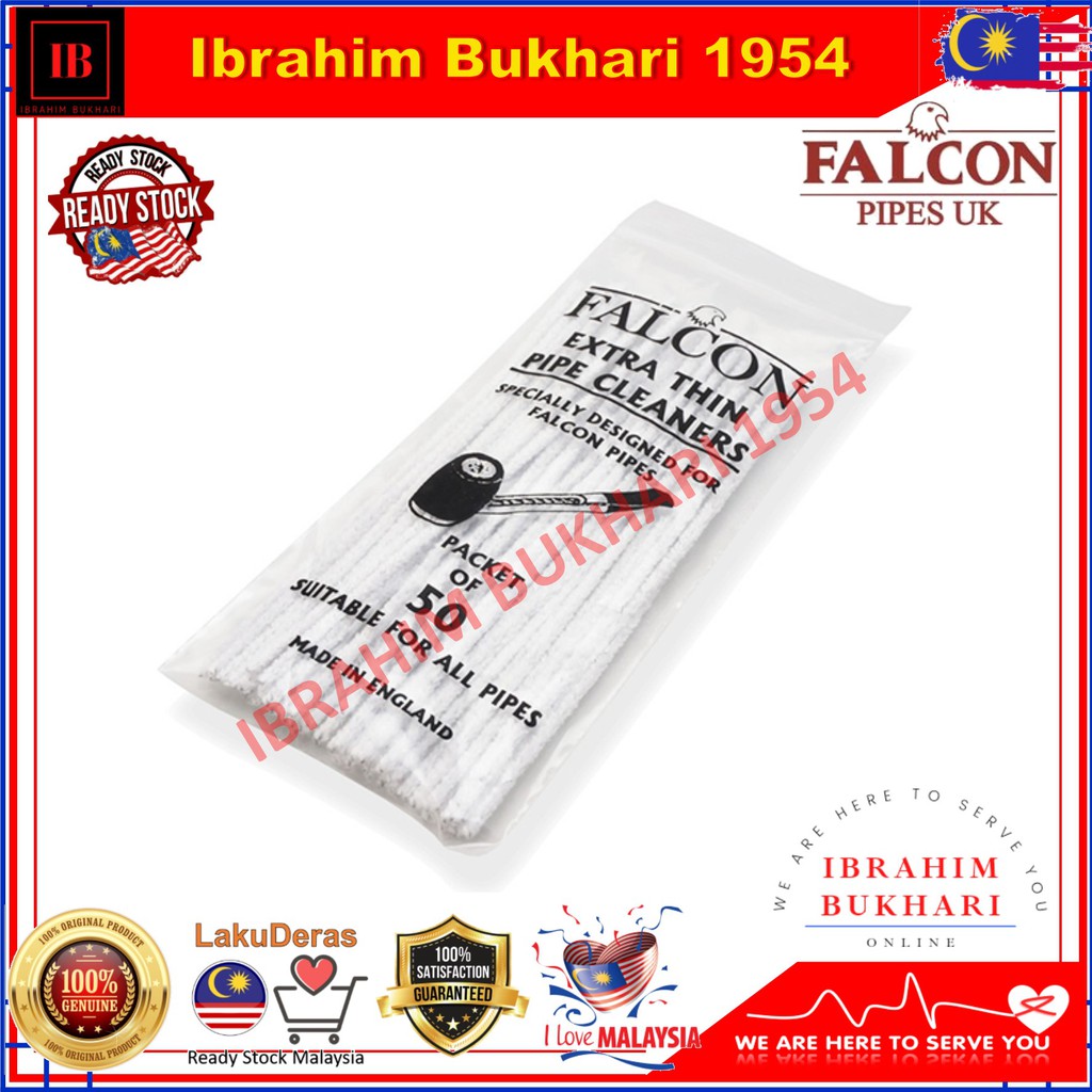 Falcon Extra Thin Pipe Cleaner 50 Pcs/Bag Authentic Original Quality ...