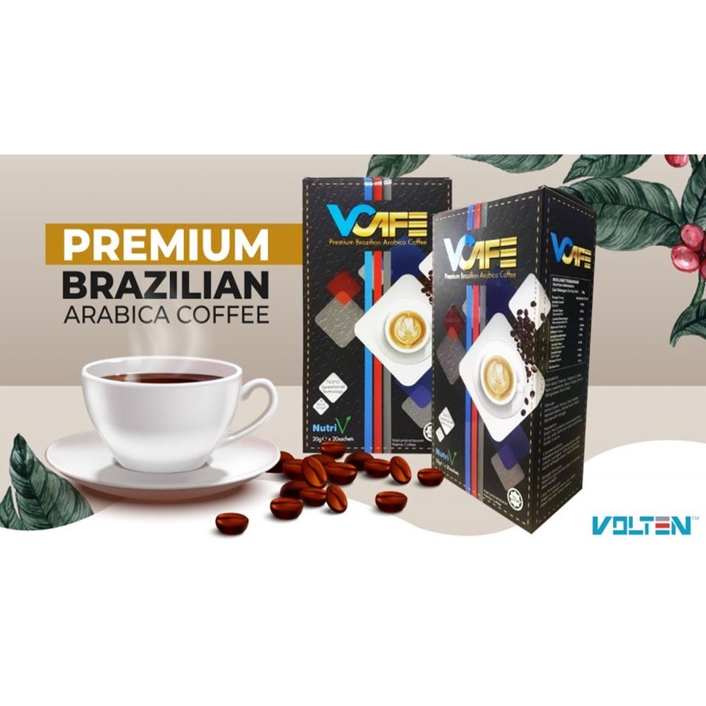 Volten Vcafe Brazilian Arabica Coffee | Shopee Malaysia