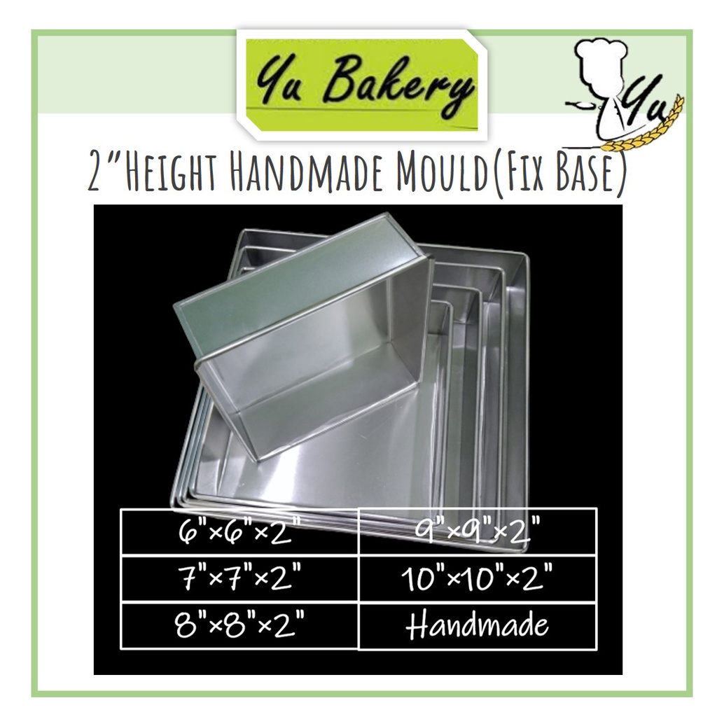 6”/7”/8"/9"/10"/12" inch/inci Square Cake Pan Baking Mould Loyang Kuih ...