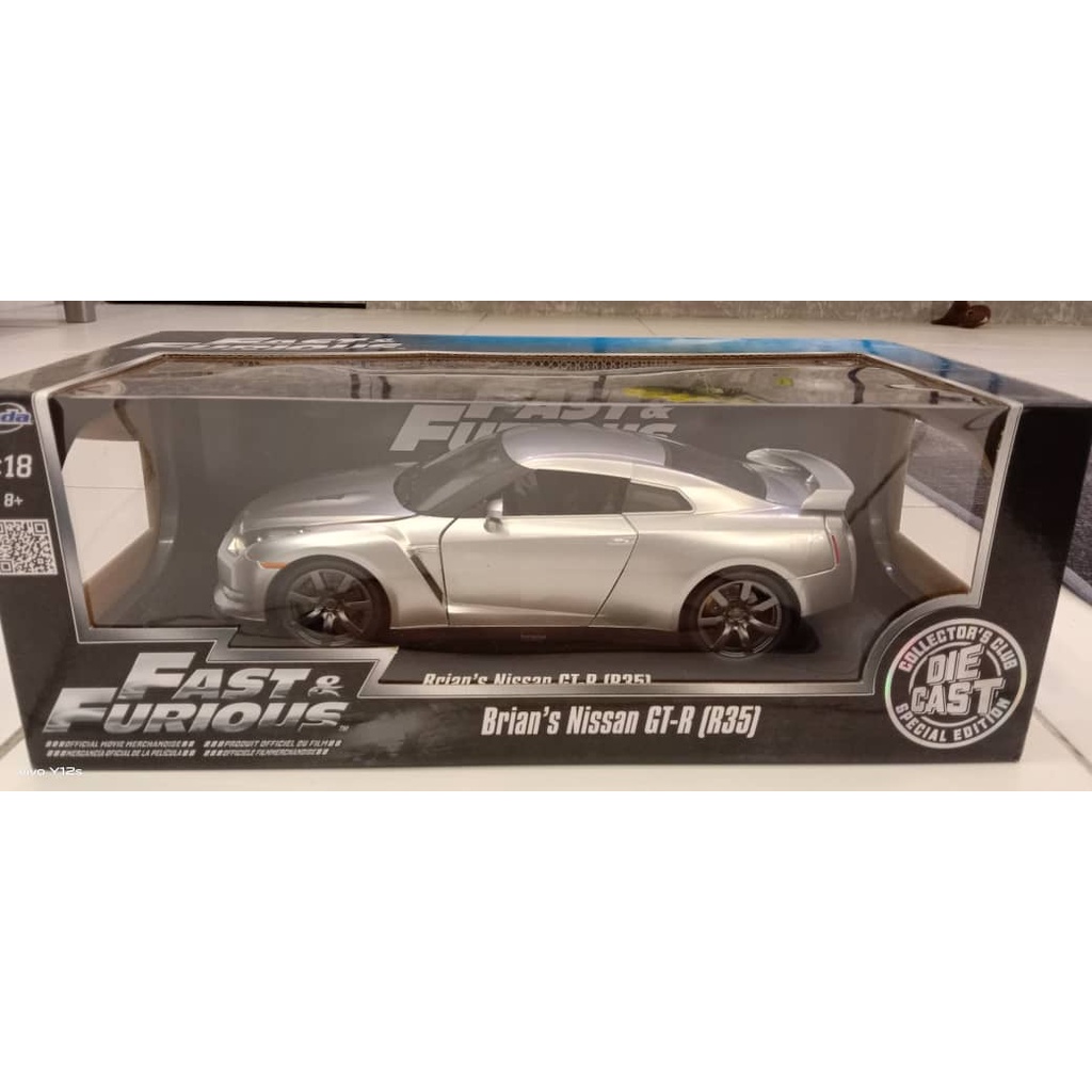 JADA Fast & Furious – Brian’s 2009 Nissan GT-R (R35) (1:18) Silver ...