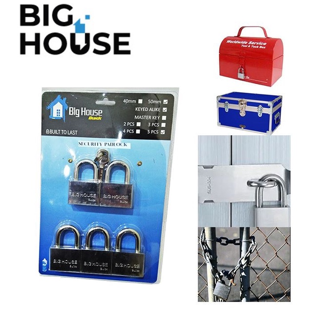 Buick Big House 40mm / 50mm Anti Cut Padlock (Heavy-Duty) | Shopee Malaysia