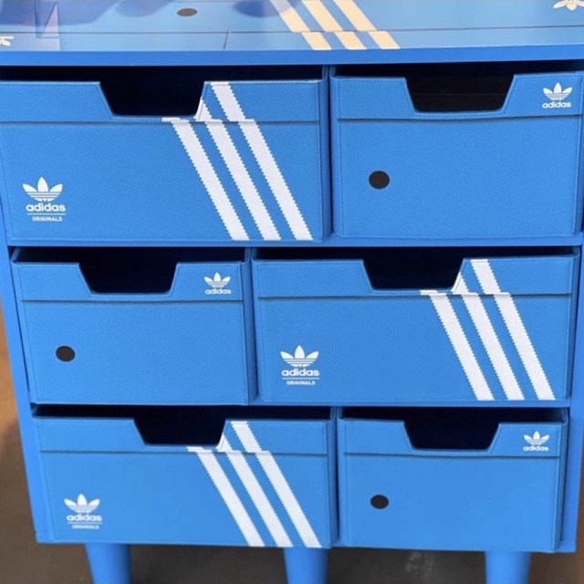 Original Imported Classic Adidas Collection Wooden Large Shoe Cabinet ...
