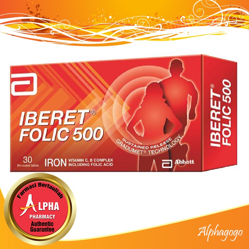 Iberet Folic 500 (30 Tablets) | Shopee Malaysia